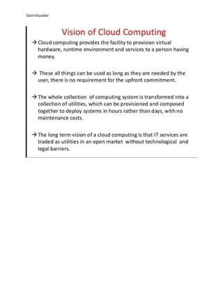 Cloude computing notes for Rgpv 7th sem student | DOCX