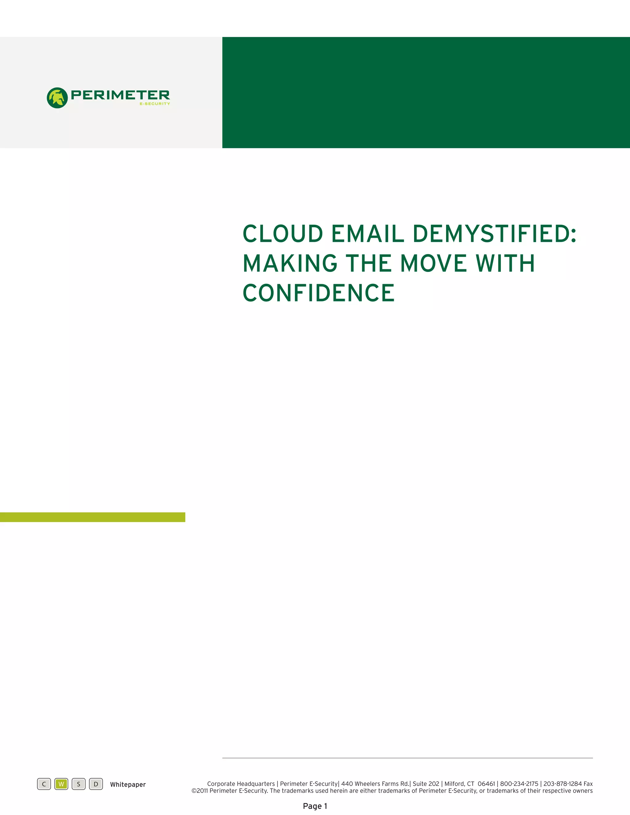 Cloud email demystified | PDF | Cloud Computing | Internet