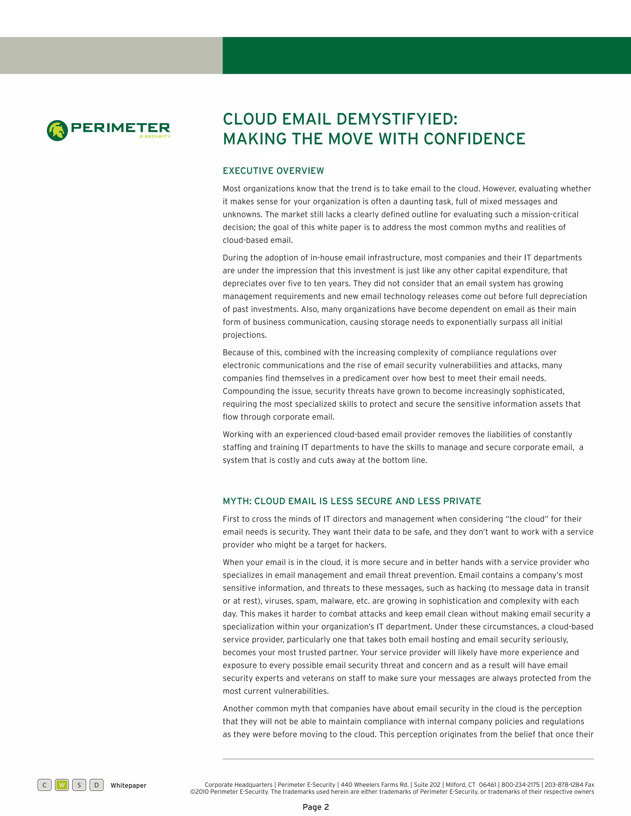 Cloud email demystified | PDF | Cloud Computing | Internet