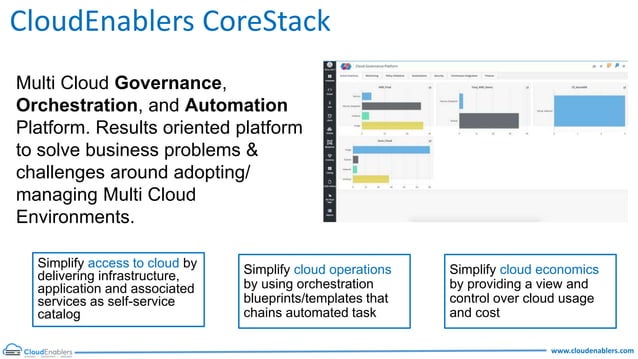 Corestack Multi-Cloud Management | PPTX