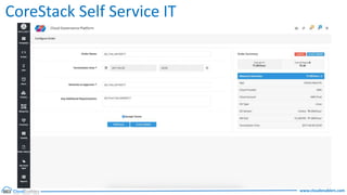 Corestack Multi-Cloud Management | PPTX