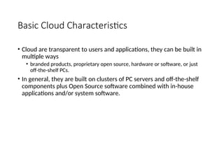 Cloud Environment (Cloud Computing Course) | PPT
