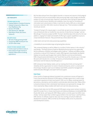 Cloudera case study_experian | PDF