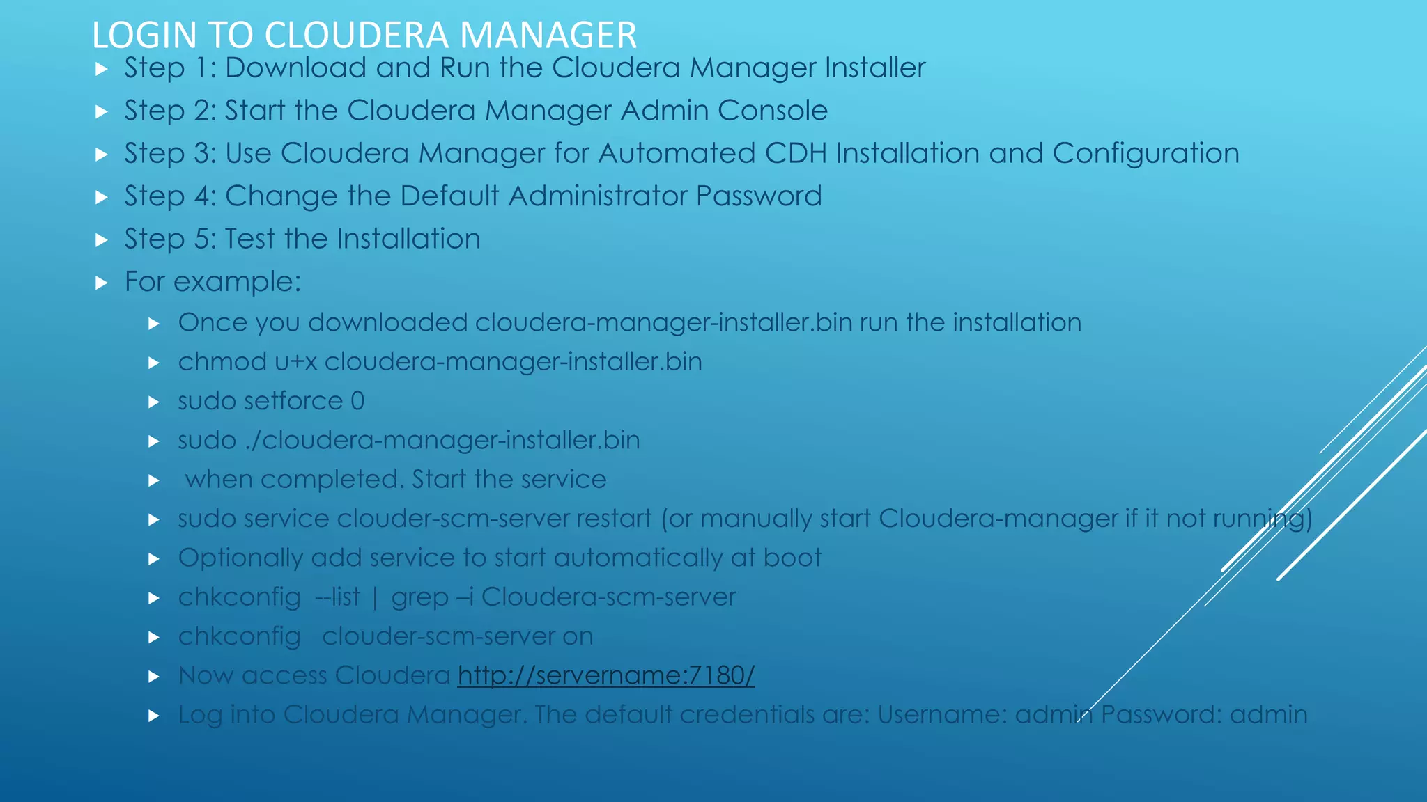 Cloudera Cluster Setup And Configuration Pdf Cloud Computing Internet