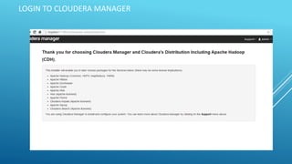 Cloudera cluster setup and configuration | PDF