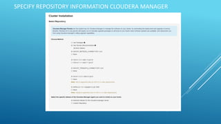 Cloudera cluster setup and configuration | PDF