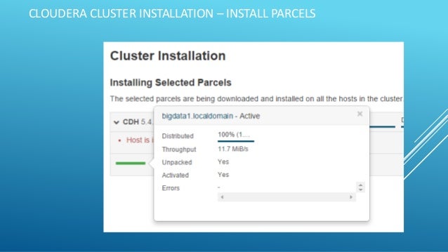 Cloudera Cluster Setup And Configuration