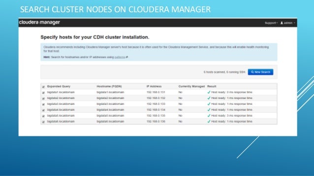 Cloudera Cluster Setup And Configuration