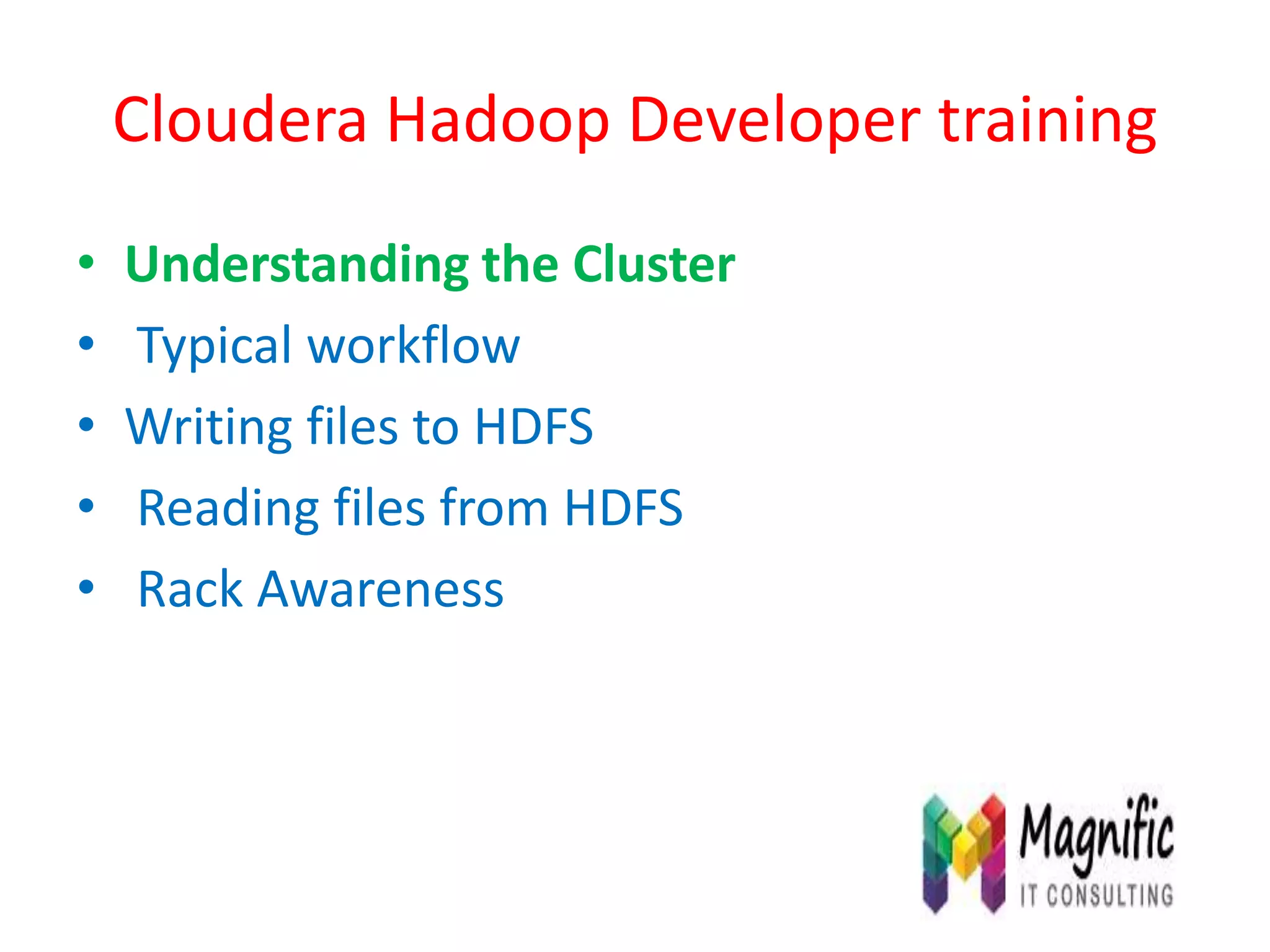 Cloudera hadoop developer training | PPTX