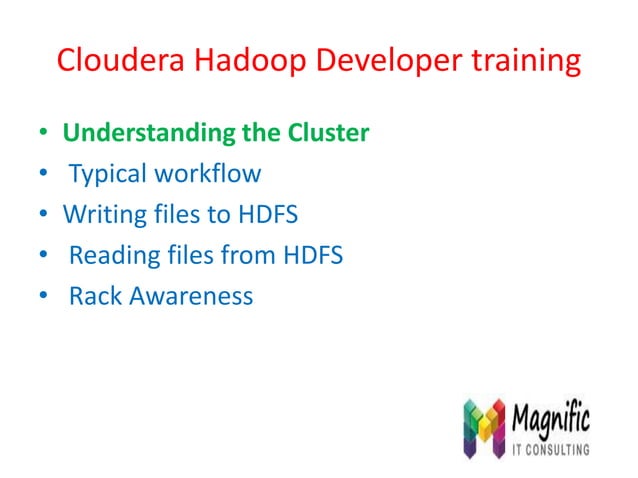 Cloudera hadoop developer training | PPTX | Cloud Computing | Internet