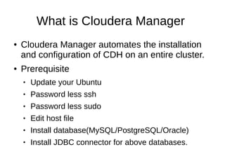 Cloudera hadoop installation | PPT