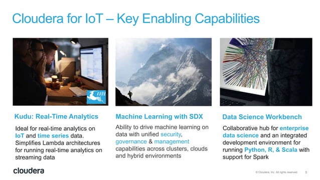 Cloudera - IoT & Smart Cities | PPTX | Cloud Computing | Internet