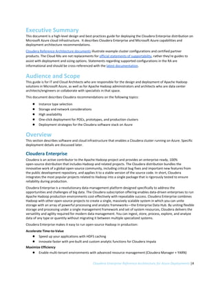Cloudera ref arch_azure | PDF
