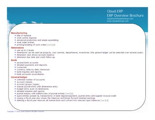 CloudERP- an erp system for industries | PDF