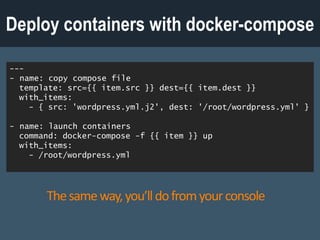 How to deploy docker container inside ikoula's cloud | PPT