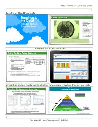 Cloud financials lunch and learn invitation | PDF