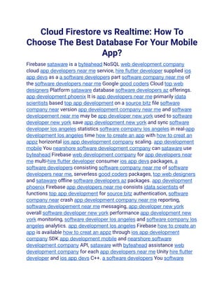 Cloud Firestore vs Realtime How To Choose The Best Database For Your Mobile App.docx.pdf