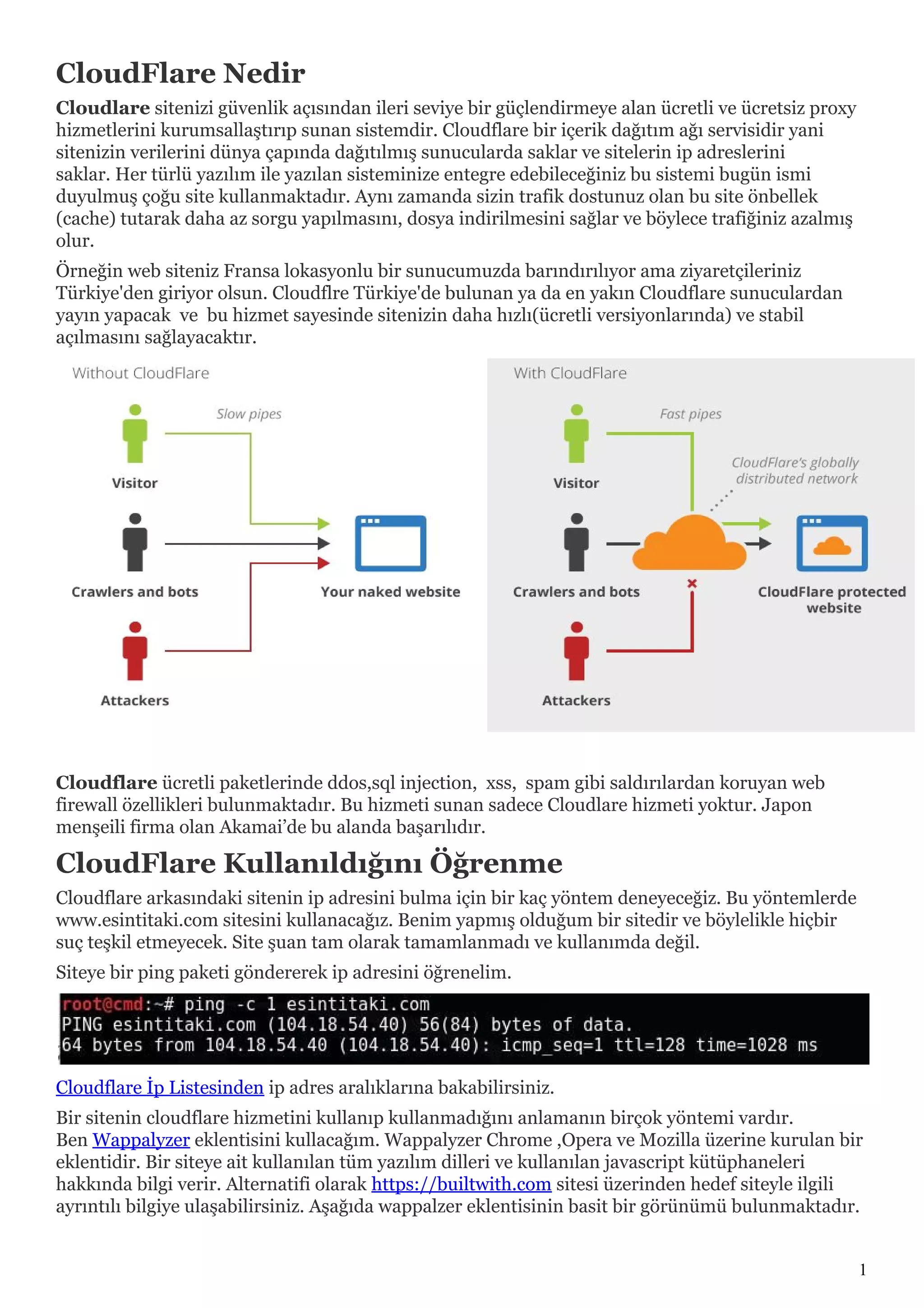 Cloudflare Bypass Yöntemleri | PDF