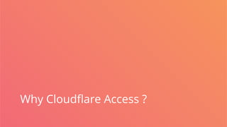 Securing Internal Applications with Cloudflare Access | PPT