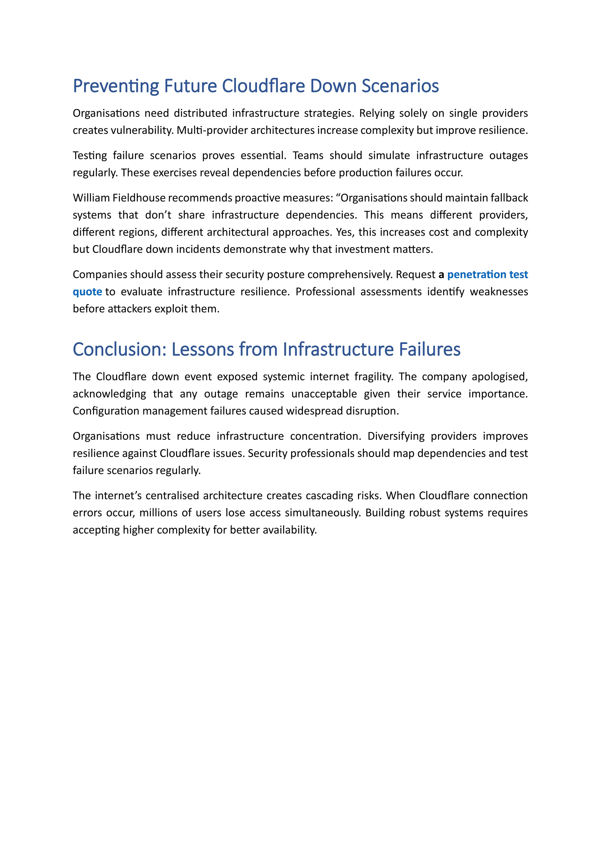 Cloudflare Down: When Internet Infrastructure Fails | PDF