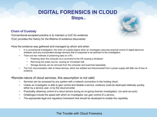 The Trouble with Cloud Forensics | PPT