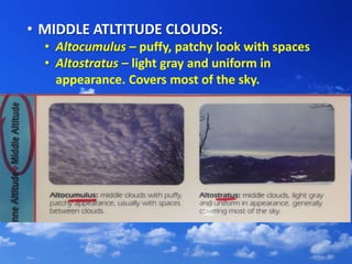 Cloud formation - How clouds form and different types of clouds | PPTX