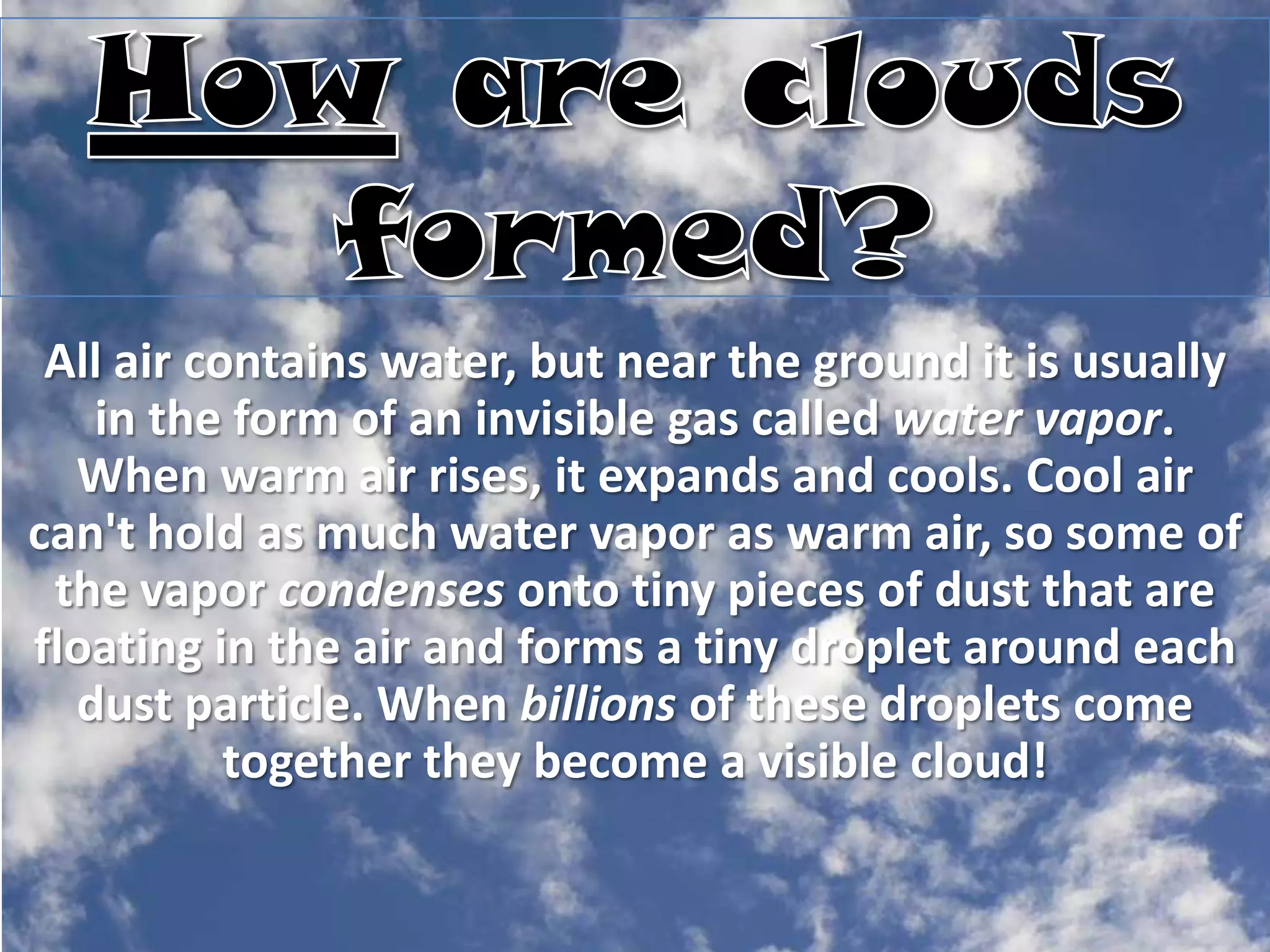 Cloud formation | PPTX