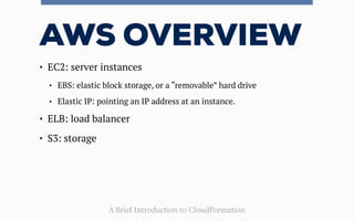 A brief introduction to CloudFormation | PPT