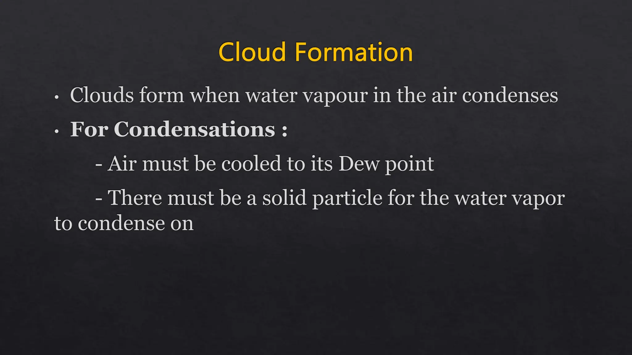 What is Cloud ? How it is formed? Cloud types. | PPT