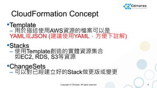 Cloud formation 基礎設施即程式碼和aws資源佈建-workshop | PPT