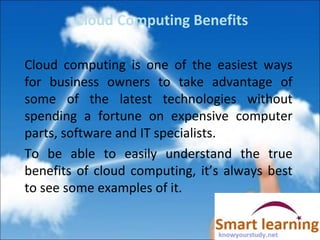Cloud for small business | PPT | Cloud Computing | Internet