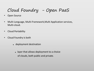 Cloud foundry | PPTX