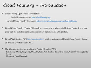 Cloud foundry | PPTX