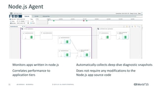Technology Primer: Monitor Microservices, Containers, Cloud Foundry and Node with CA Application ...