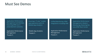 Technology Primer: Monitor Microservices, Containers, Cloud Foundry and Node with CA Application ...