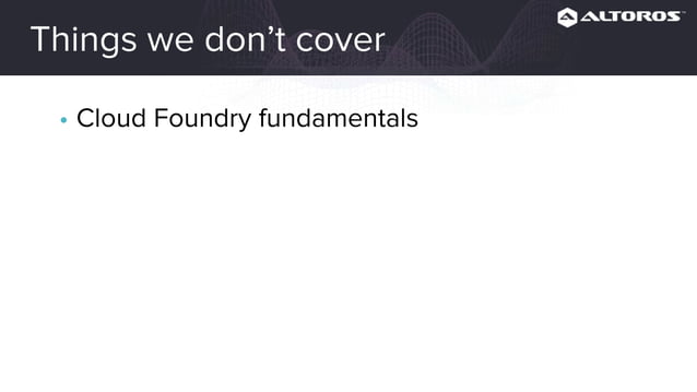 Cloud Foundry Monitoring How To Collecting Metrics And Logs Ppt