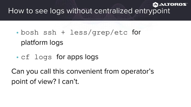 Cloud Foundry Monitoring How To Collecting Metrics And Logs Ppt