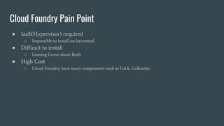 Cloud foundry on kubernetes | PDF