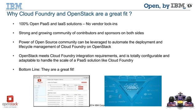 Automated Lifecycle Management - CloudFoundry on OpenStack | PPTX | Cloud Computing | Internet