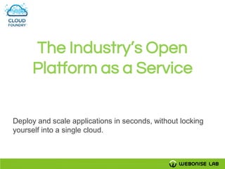 Cloud foundry presentation | PDF