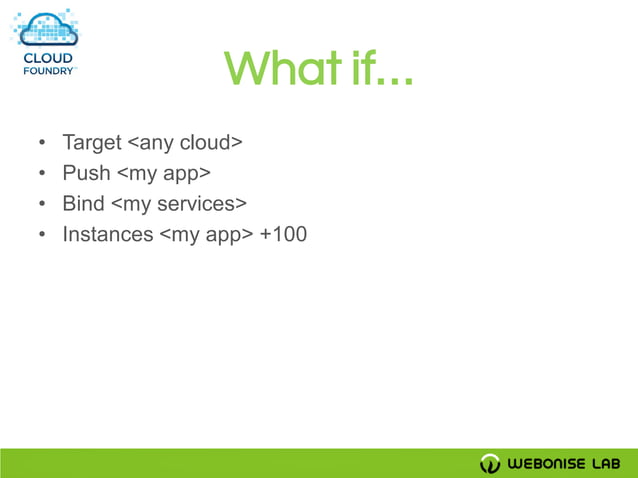 Cloud foundry presentation | PDF