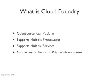 Cloudfoundry Overview | PPT