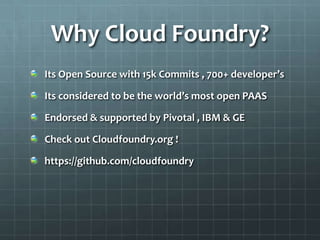 Cloudfoundry svcc | PPT