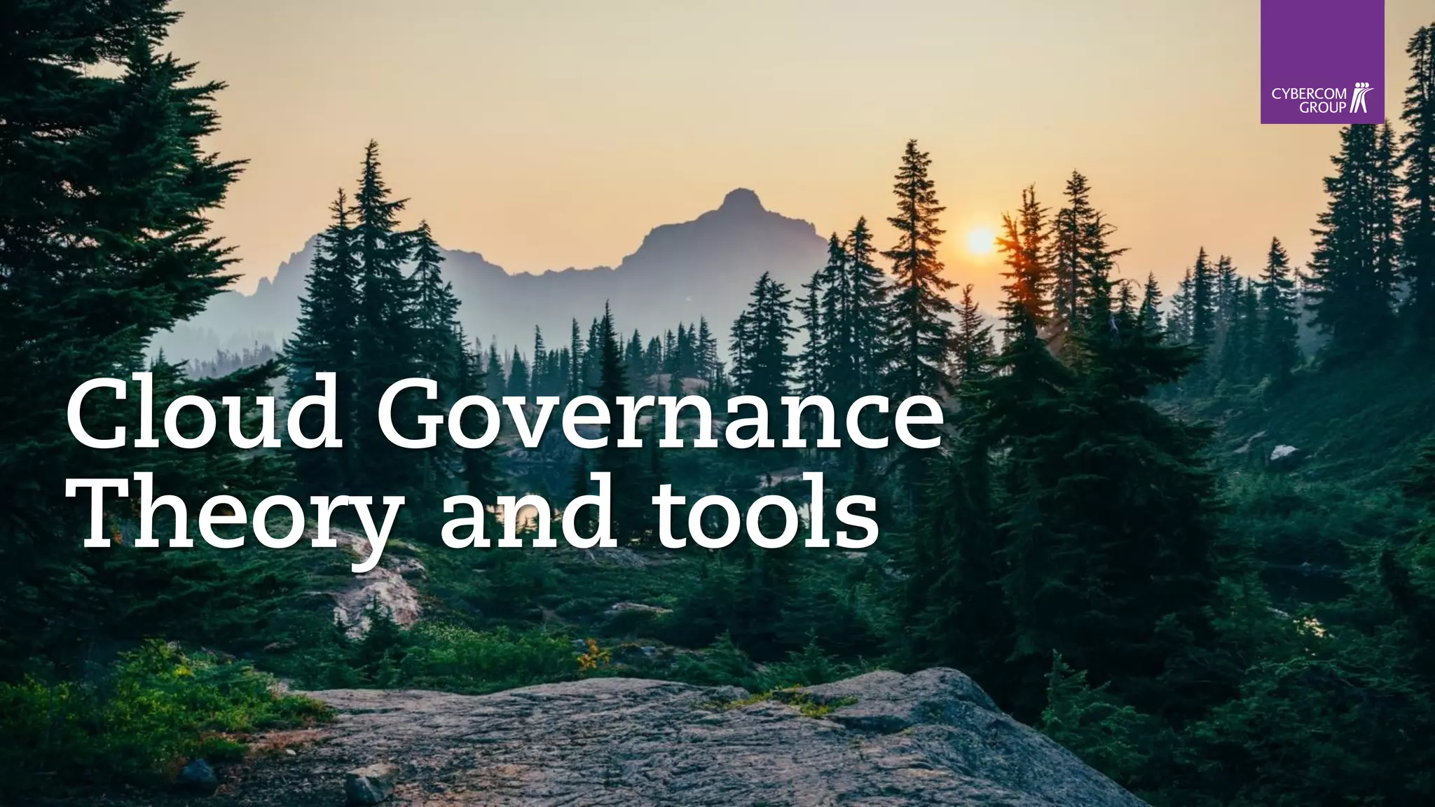 Cloud governance - theory and tools | PDF