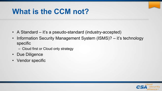 Introduction to the CSA Cloud Controls Matrix | PPTX | Cloud Computing ...