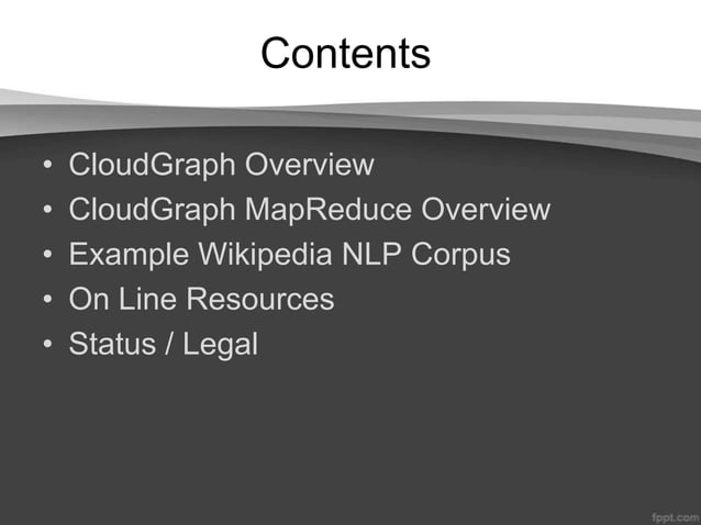 Rich Data Graphs for MapReduce | PPT