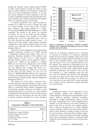 Using a Cloud to Replenish Parched Groundwater Modeling Efforts | PDF
