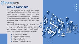 Webberstop Cloud Hosting Solution: Redefining Digital Infrastructure ...