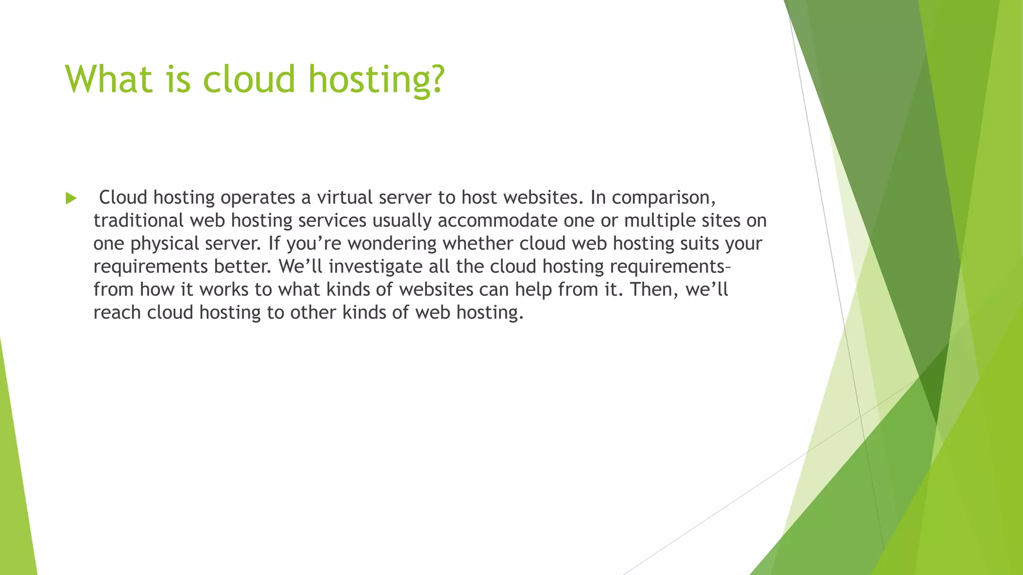 CLOUD HOSTING | PPTX