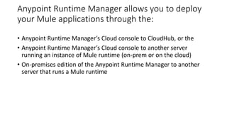 Cloud hub and mule | PPT